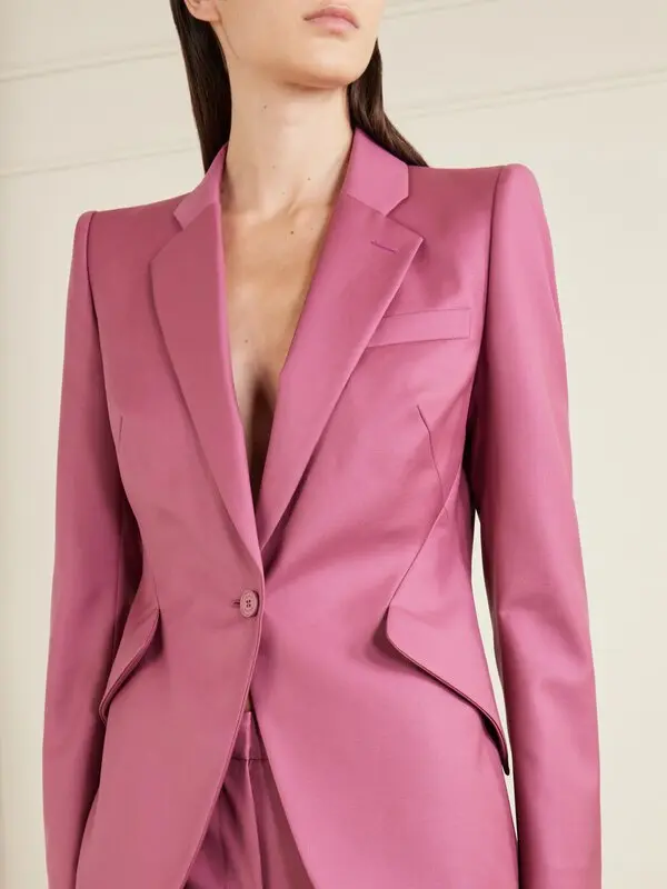Alexander McQueen Wool Blazer - Pink