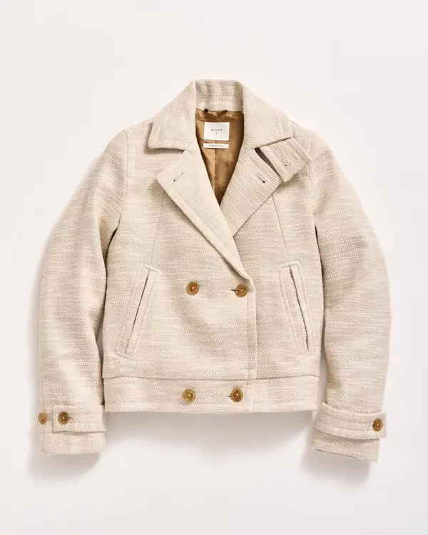 Billy Reid Cropped Spring Bond Peacoat