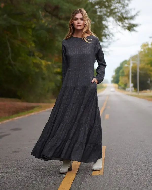Billy Reid Gibson Hummingbird Dress - Black