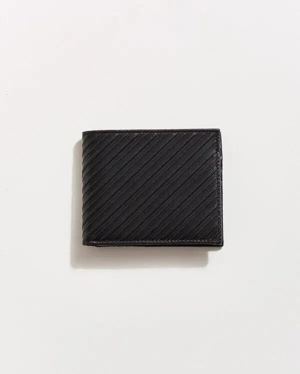 Billy Reid Leather Bi-fold Wallet - Black