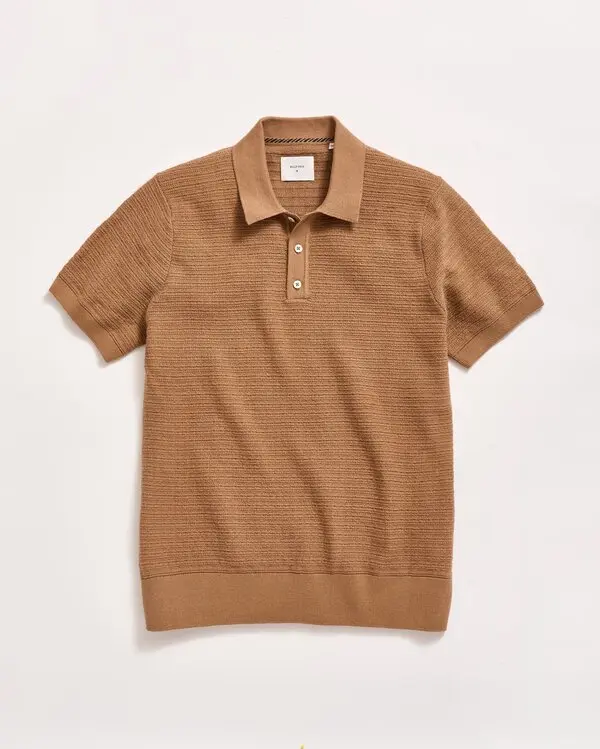 Billy Reid Lachlan Links Polo - British Khaki