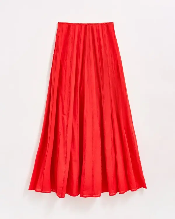 Billy Reid Sunray Pintuck Skirt