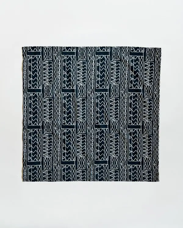Billy Reid Geo Stitch Bandana - Blue