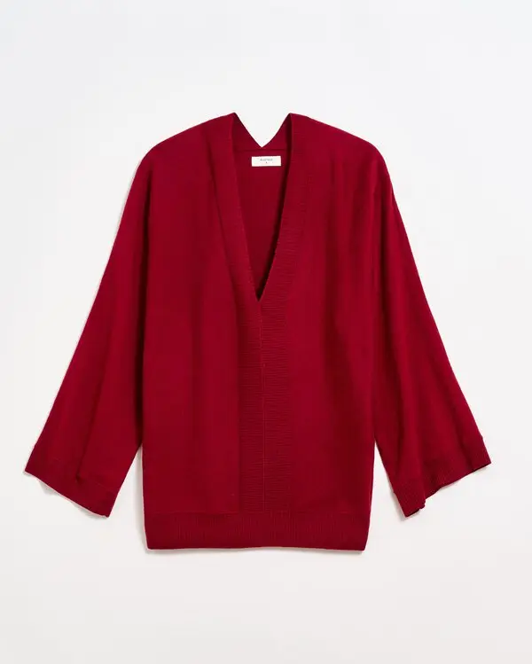 Billy Reid V-neck Dolman - Rhubarb