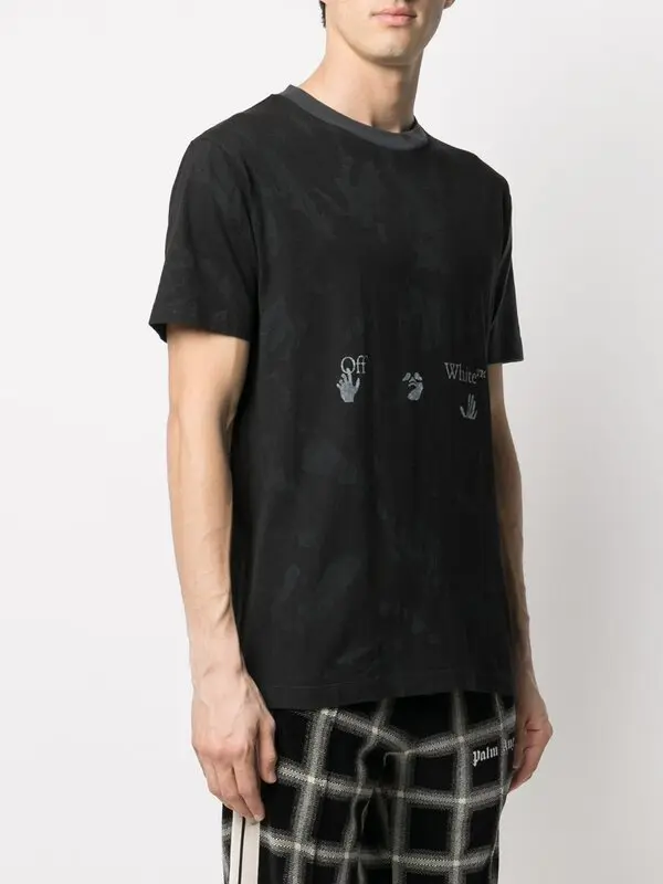 Off-White Camouflage Logo Print T-shirt
