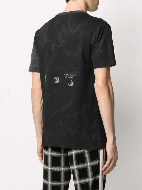Off-White Camouflage Logo Print T-shirt