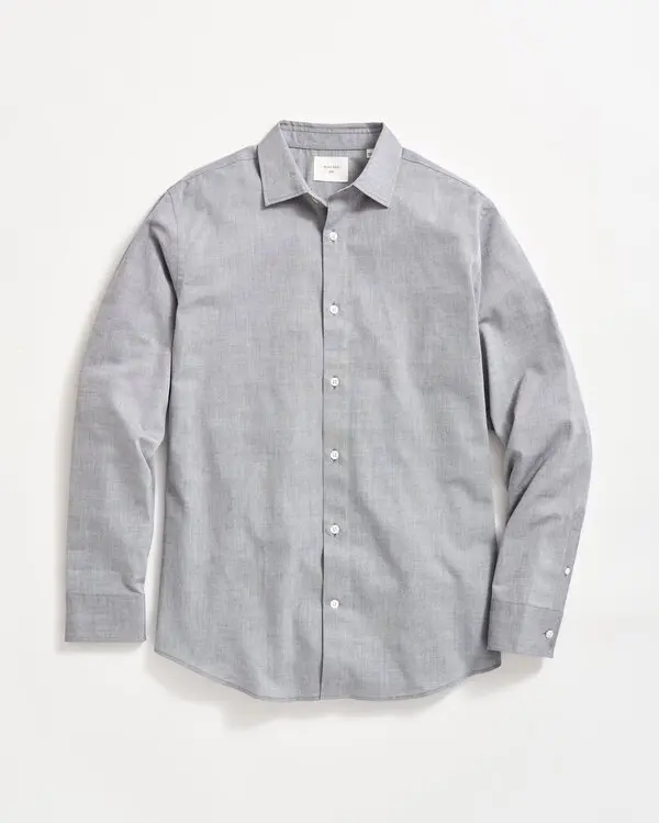 Billy Reid Oxford Hutcheson Dress Shirt - Grey