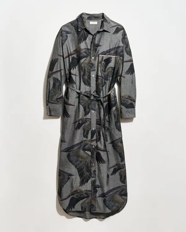 Billy Reid Bradley Gordon X Pelican Msl 1 Pocket Maxi Dress - Chambray