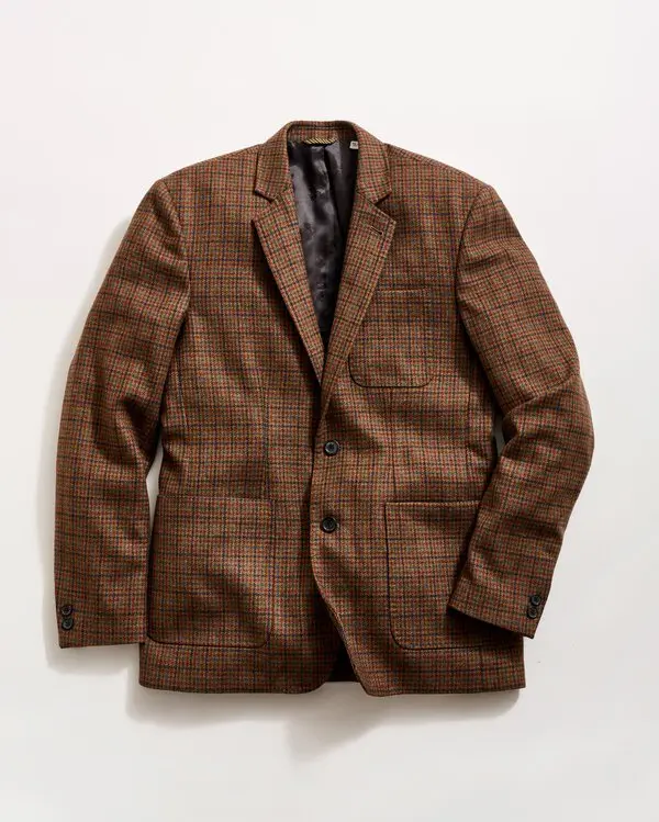 Billy Reid Virgin Wool Houndstooth Archie Jacket