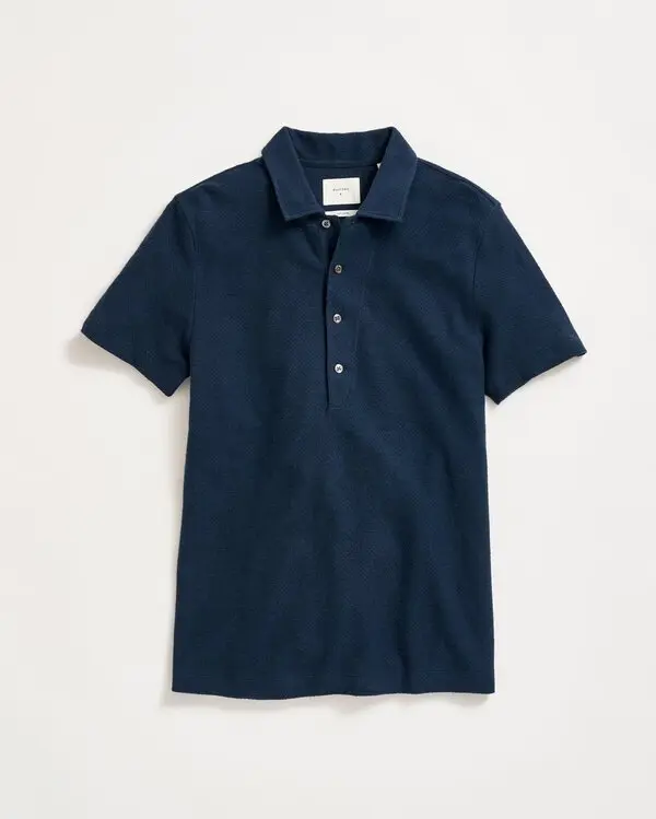 Billy Reid Hemp Cotton Twill Polo