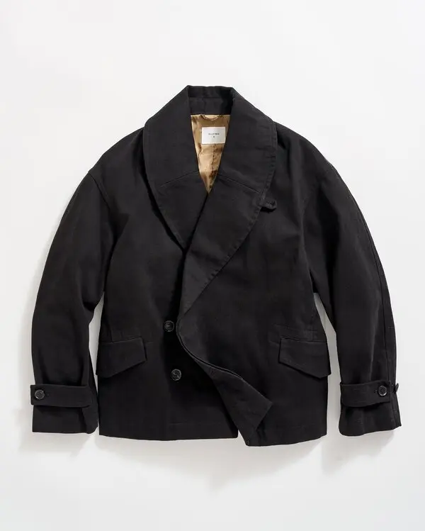 Billy Reid Shawl Collar Chore Jacket - Black