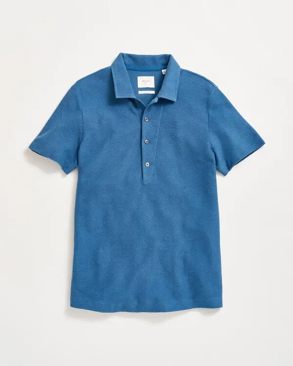 Billy Reid Hemp Cotton Twill Polo
