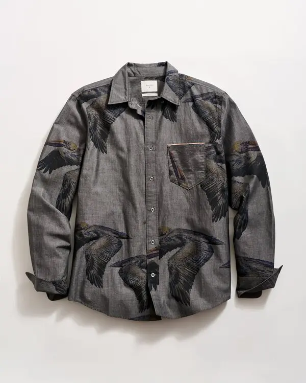 Billy Reid Bradley Gordon X Pelican Msl 1-pocket Shirt