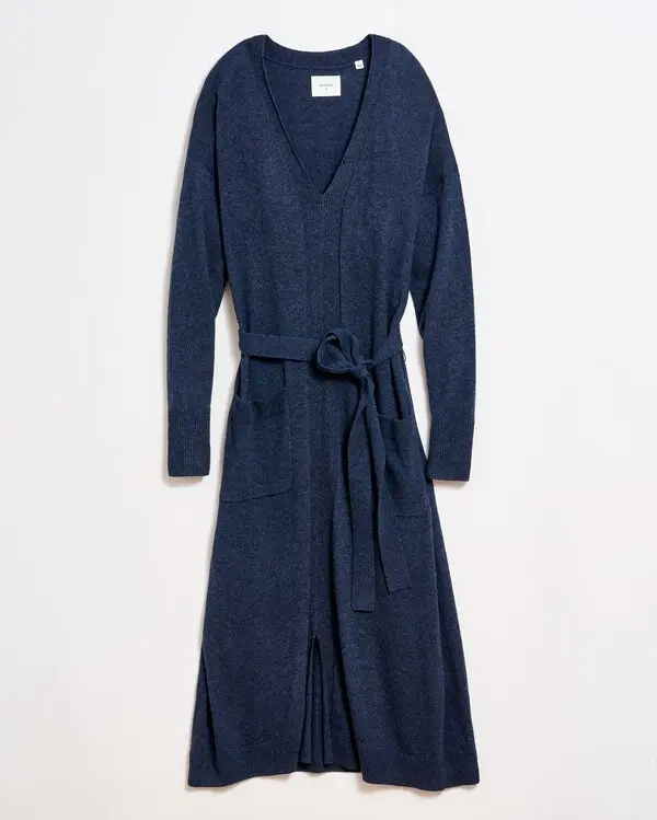 Billy Reid Pocket Sweater Dress - Blue