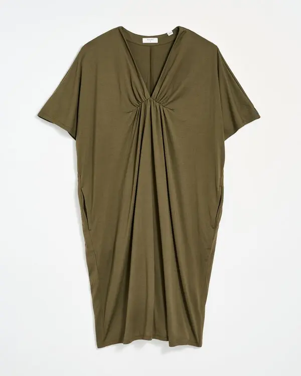 Billy Reid Cocoon Knit Dress - Dark Green