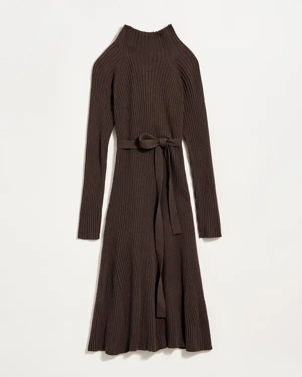 Billy Reid Turtleneck Sweater Dress - Coffee Bean