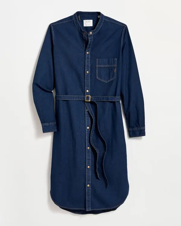 Billy Reid Shoals Shirttail Dress - Denim