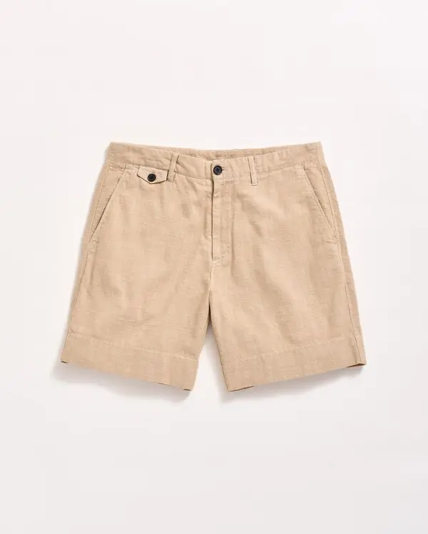 Billy Reid Slub Cotton Short - Tan