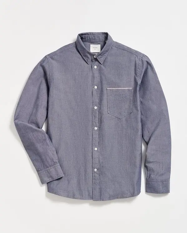 Billy Reid Msl 1-pocket Shirt - Blue