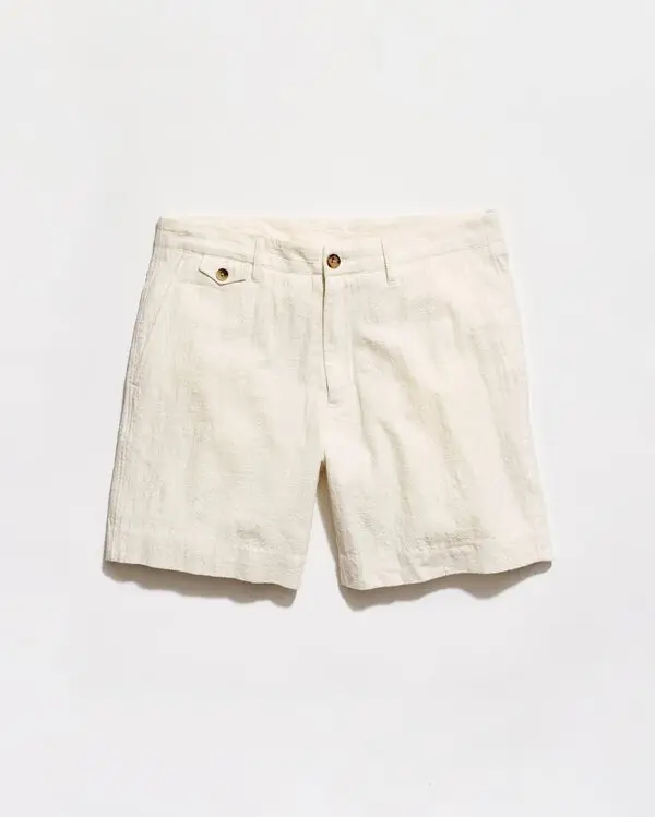 Billy Reid Slub Cotton Moore Short - White
