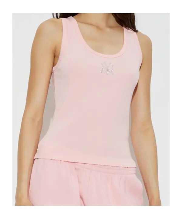 SPORTY  RICH Sporty & Rich Sleeveless Vest With 'ny' Logo Detail