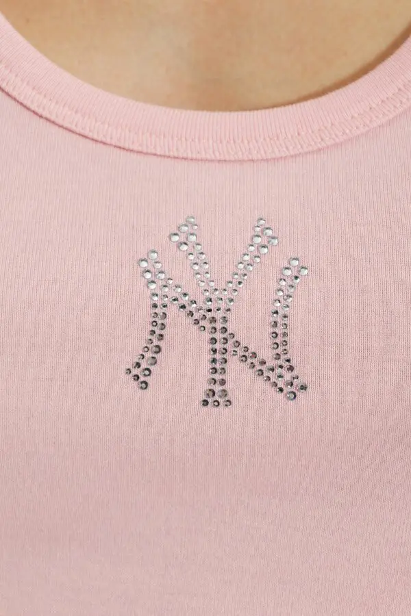 SPORTY  RICH Sporty & Rich Sleeveless Vest With 'ny' Logo Detail