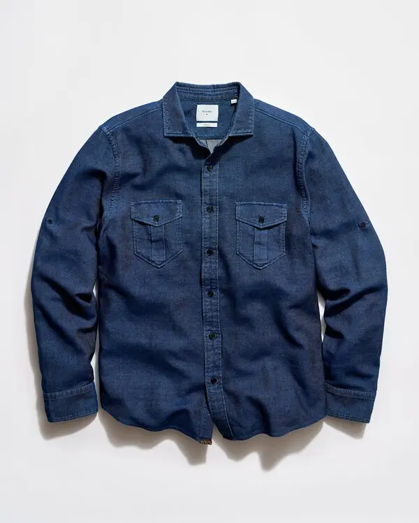 Billy Reid Cotton Dobby Scout Shirt