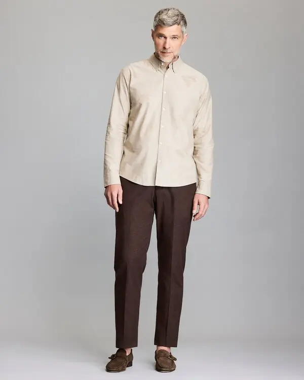 Billy Reid Bradley Gordon X Pelican Melange Wilson Shirt - Tan