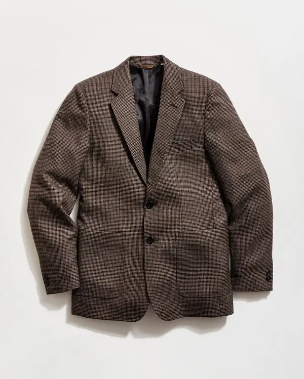 Billy Reid Virgin Wool Melange Houndstooth Walton Jacket
