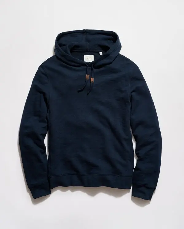 Billy Reid French Terry Hoodie Pullover - Blue