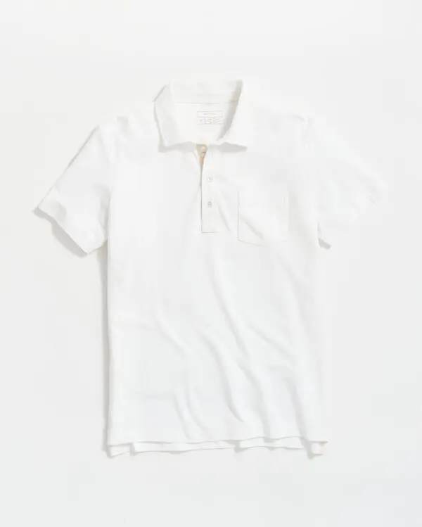 Billy Reid Pique Pensacola Polo - White