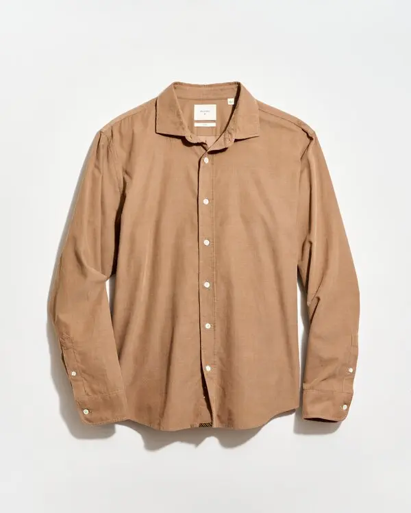 Billy Reid Corduroy Cedar Shirt - Light Brown