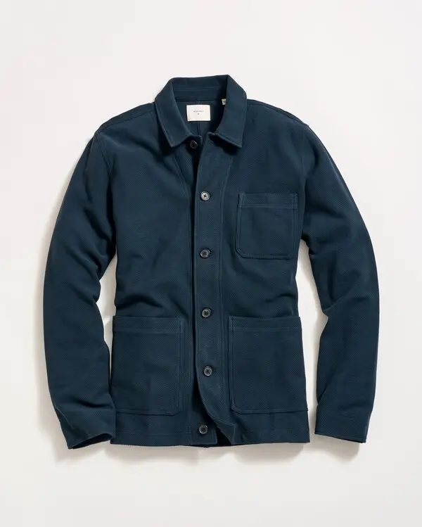 Billy Reid Pique Chore Jacket - Blue
