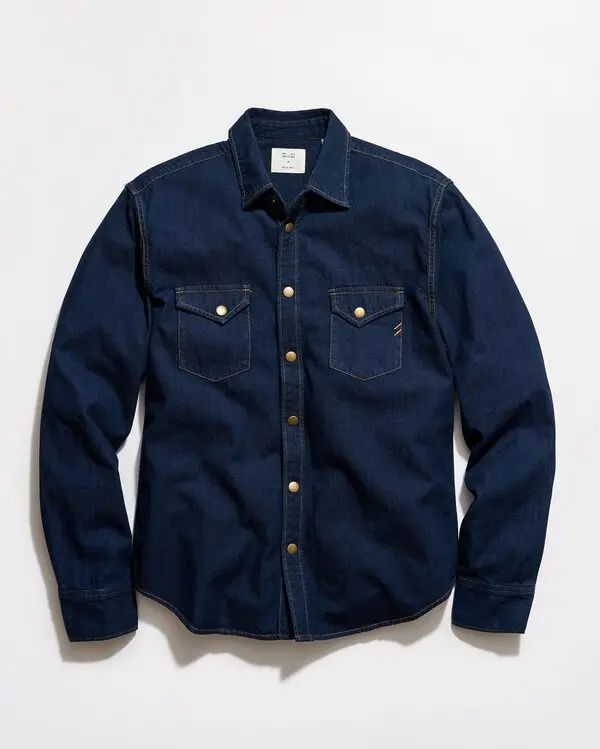 Billy Reid Shoals Shirt - Denim
