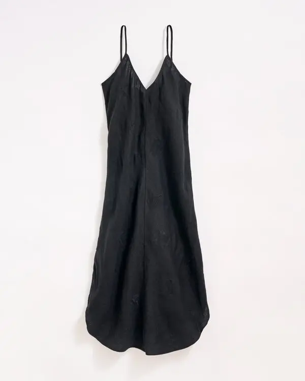 Billy Reid Linen Shirttail Slip Dress - Black