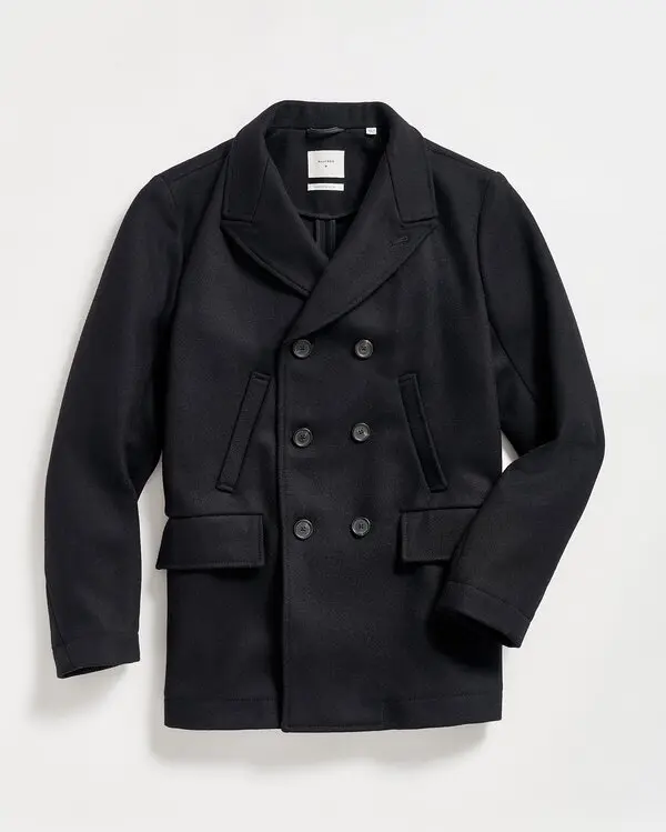Billy Reid Bond Peacoat - Black
