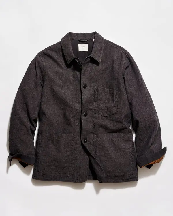 Billy Reid Chambray Chore Jacket - Grey