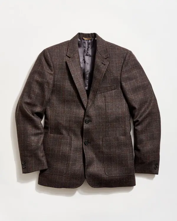 Billy Reid Virgin Wool Plaid Walton Jacket