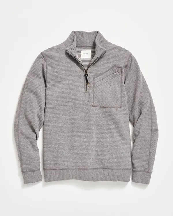 Billy Reid Quilted Half Zip