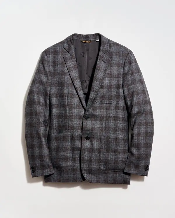 Billy Reid Virgin Wool Shadow Plaid Archie Jacket