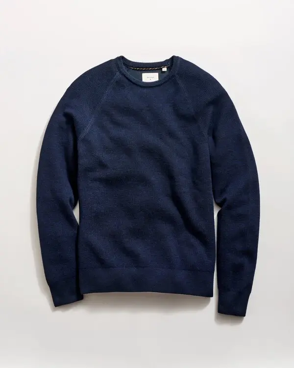 Billy Reid Bishop Rib Crew - Blue