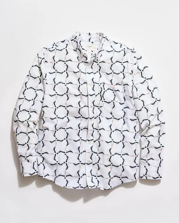 Billy Reid Pelican Plaid Msl 1-pocket Shirt