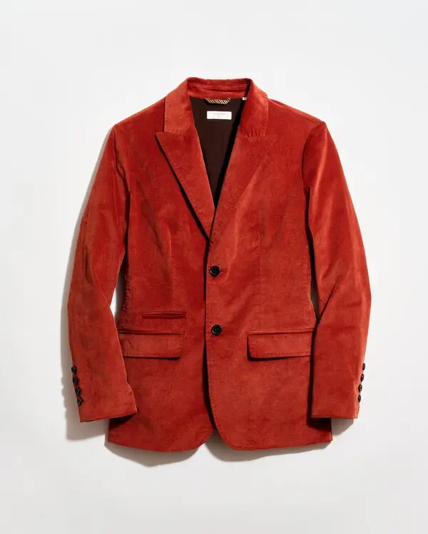 Billy Reid Velvet Twill Blazer - Brown
