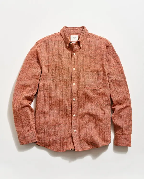 Billy Reid Slub Weave Tuscumbia Shirt Button Down