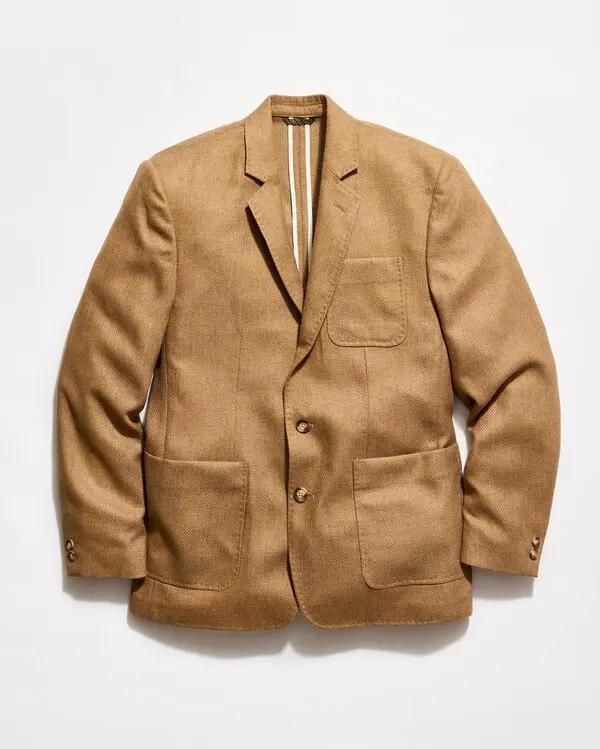 Billy Reid Hopsack Silk Wool Archie Jacket