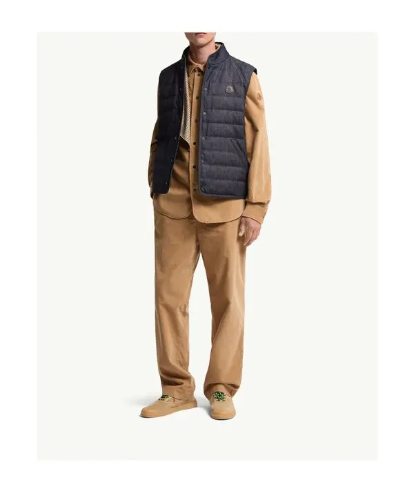 Moncler Liorane Denim Down Vest