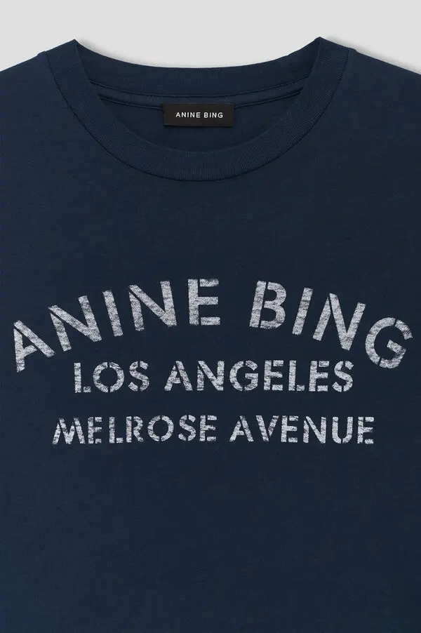 ANINE BING Cade T-shirt - Navy Blue
