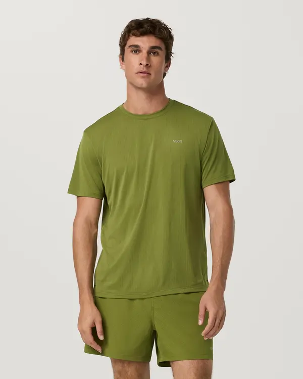 Vuori Short Sleeve Strato Breathe Performance Tee - Meadow