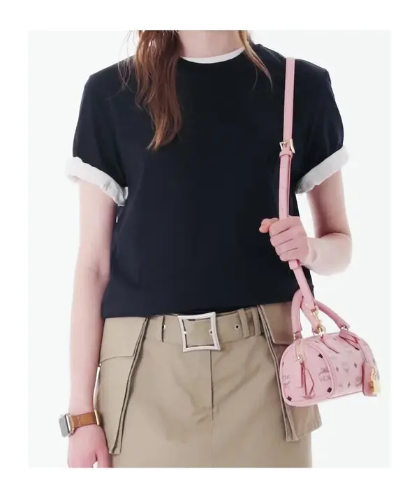 Mcm Ella Visetos Boston Bag