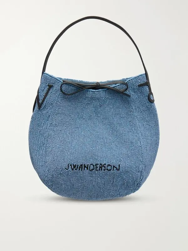 JW Anderson Beaded Canvas Tote - Blue